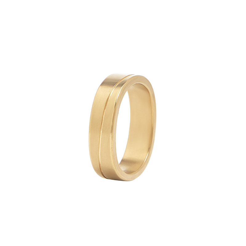 14k Gold Line Ring | Colleen Mauer Designs